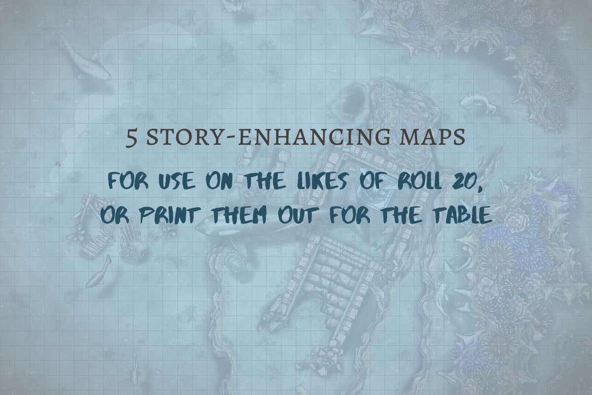 The Torrent Mini Deck & Map Pack of RPG Random Encounters – Venger's Decks